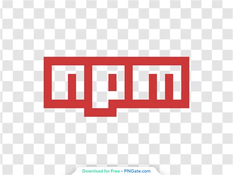 Logotipo Del Npm Sobre Fondo Rojo Y Verde Png Gratis Pngate