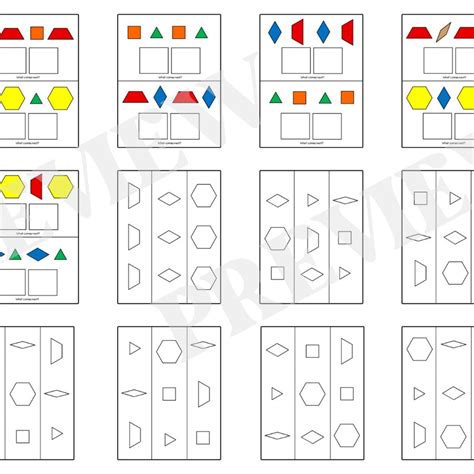 Pattern Blocks Activity Cards Pattern Block Printables Tangram Activity