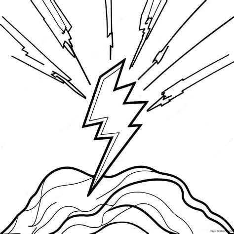 Lightning Bolt Coloring Page 15712 12854