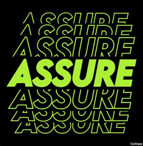 Assure Text Effect And Logo Design Word