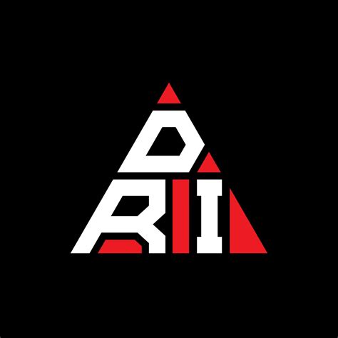 Dri Triangle Letter Logo Design With Triangle Shape Dri Triangle Logo