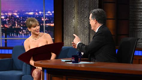 Taylor Swift Stops By ‘the Late Show With Stephen Colbert