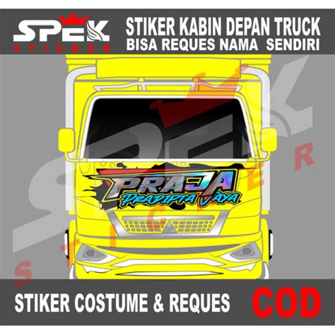Jual Setiker Cutting Kabin Depan Custom Semua Jenis Truk Bisa Request