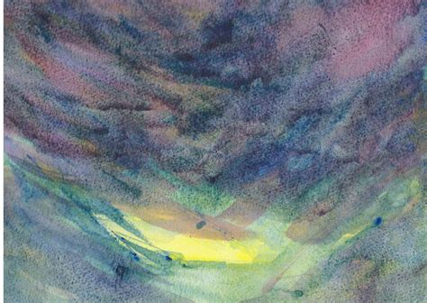 Ciel Dorage Lavis1256185265 Masmoulin Artiste Passionné Et Sa