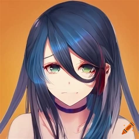 Black Hair With Blue Streaks