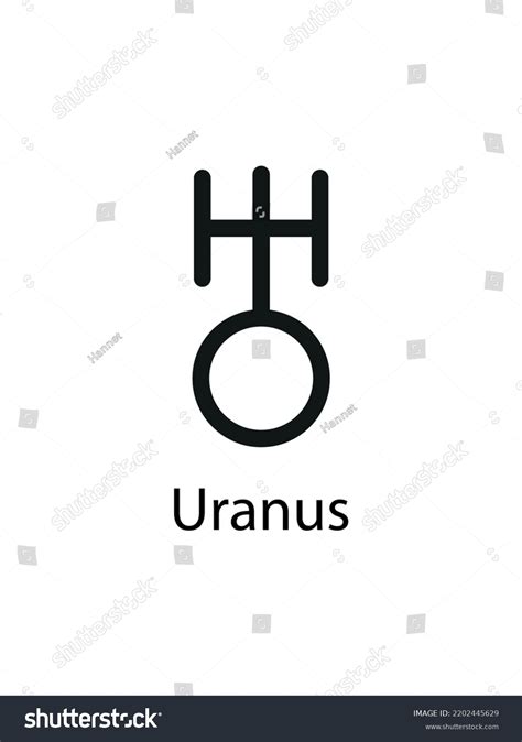 Uranus Symbol Planets Solar System Astrology Stock Vector Royalty Free 2202445629 Shutterstock