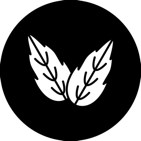 Herb Leaf Vector Icon Style 22639301 Vector Art At Vecteezy