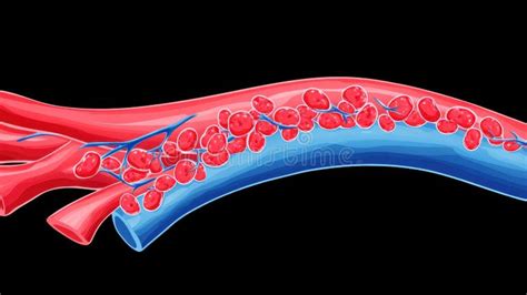 Detailed 3d Render Illustrating Arterial Crosssection With Cholesterol Plaque Buildup