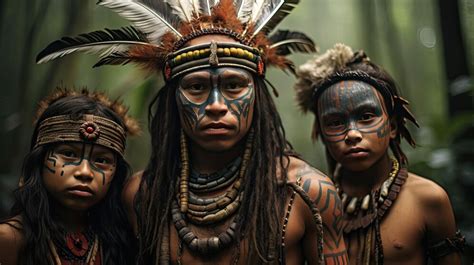 Premium Ai Image Indigenous Jungle Tribe