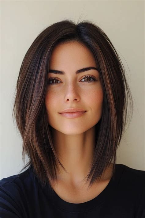 Bob Hairstyle Women Over 40 Thick Straight Hair Haircuts For Thick