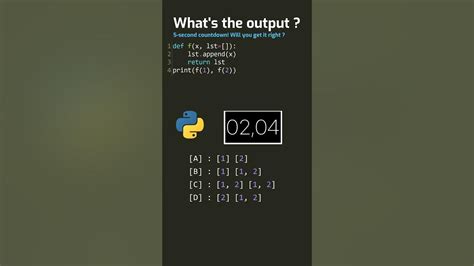Can You Solve This Python Quiz 🧠 Comment Your Answer Youtube