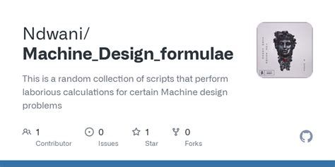 Github Ndwani Machine Design Formulae This Is A Random Collection Of