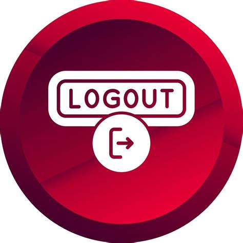 Logout Glyph Button Icon 47502955 Vector Art At Vecteezy