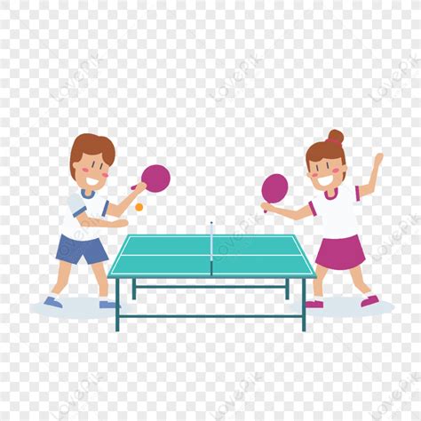 탁구 게임에서 어린이를 위한 탁구 스포츠 그림 어린이 일러스트사람들공공 Png 일러스트 무료 다운로드 Lovepik