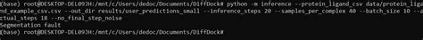 Segmentation Fault · Issue 42 · Gcorsodiffdock · Github