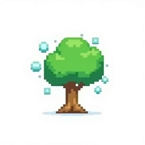 Retro Game Bubble Tree Stable Diffusion Online