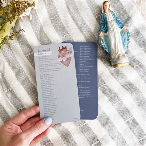 Litany Of Loreto Prayer Card Abundance Of Grace Abundance Of Grace
