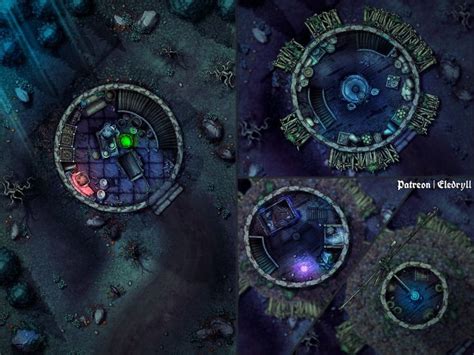 Old Bonegrinder [16x12] [2k] [gridless] Battlemaps Fantasy Town Scale Map Aerial Photo