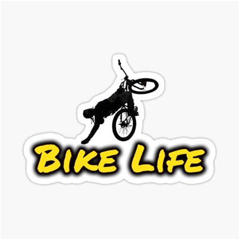 Bike Life Street Wheel Logo Sticker For Sale By Comores Redbubble