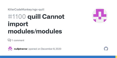 Quill Cannot Import Modules Modules Issue KillerCodeMonkey Ngx Quill GitHub