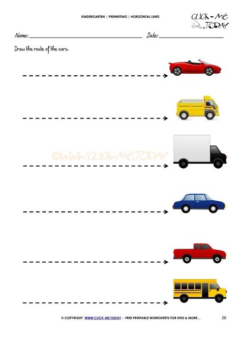 Horizontal And Vertical Lines Worksheet For Kindergarten At Ruth Leal Blog