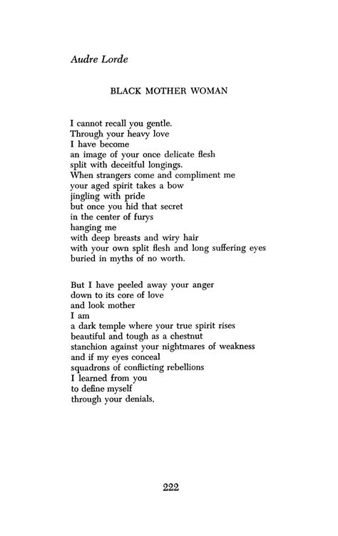 Black Mother Woman By Audre Lorde On Motherhood And The Legacy It