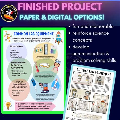 Science Lab Equipment And Safety One Pager Stem Activity W Printable Templates