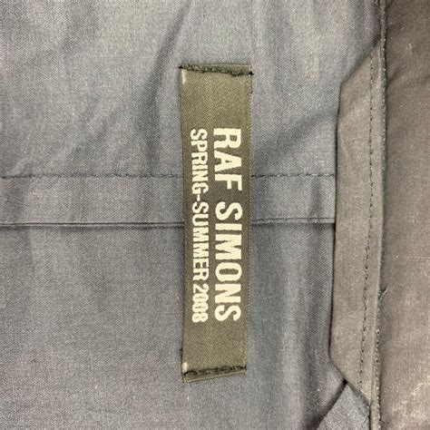 Raf Simons Size 40 Slate Cotton Zip Up And Buttons Trenchcoat For Sale