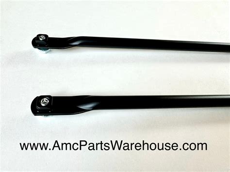 1968 74 Amc Javelin Amx Fender To Radiator Support Braces Black Amc Parts Warehouse