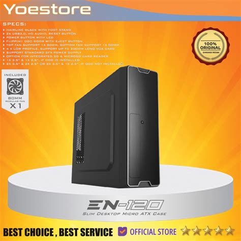 Jual Enlight Case En 120 300watt Micro Atx Shopee Indonesia