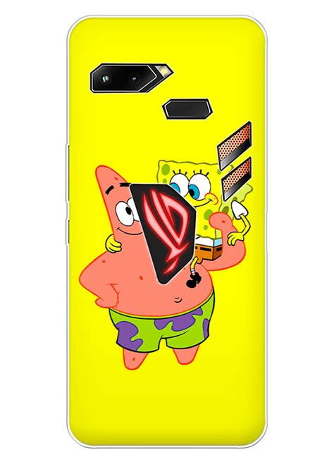 Asus Rog Phone чехол из силикона Spongebob Squarepants Губка Боб