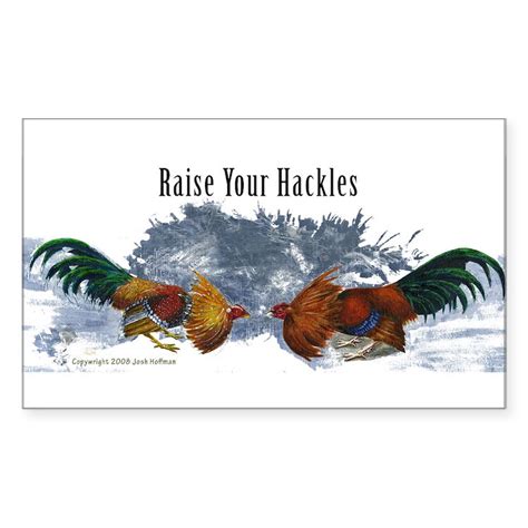 Raise Your Hackles Sticker Rectangle Raise Your Hackles Sticker