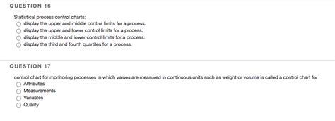 Solved QUESTION Statistical Process Control Charts Chegg
