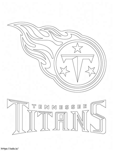Tennessee Titans Logo Coloring Page