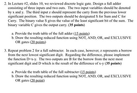 Solved In Lecture Slides We Reviewed Discrete Chegg