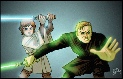 Luke Skywalker And His Son Ben Scrolller