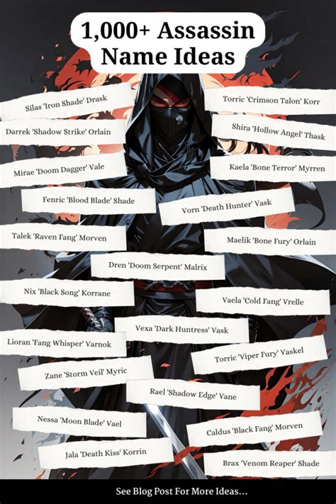 Assassin Name Generator Imagine Forest