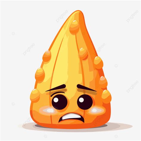 Candy Corn Free Vector Sticker Clipart An Orange Shaped Character Is