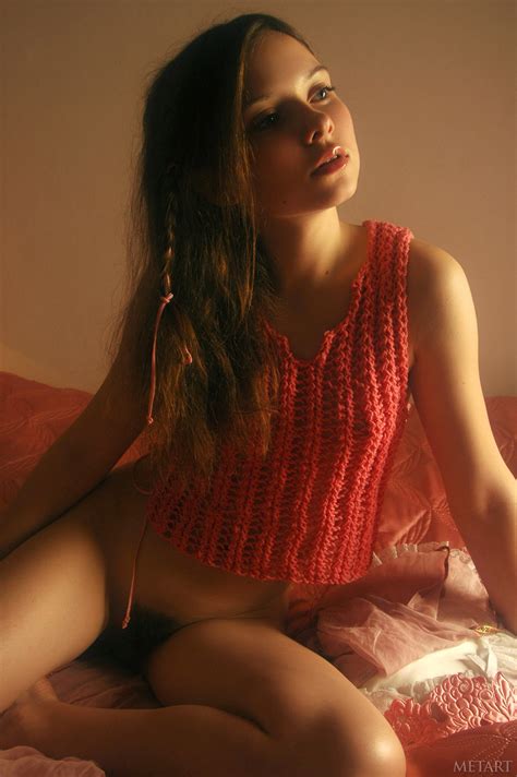 Shy Teen Babe Anna S Displays Her Long Pubic Hair And Small Tits