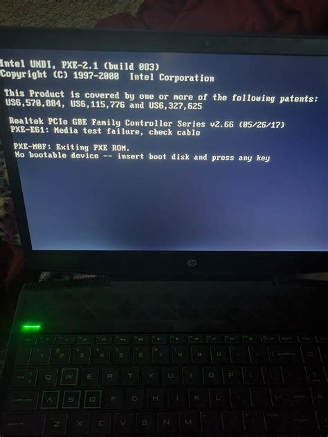 No Bootable Device Insert Boot Disk And Press Any Key Hp Support