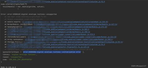 Webstorm运行项目error03000086错误的解决webstorm Openssl Legacy Provider Csdn博客