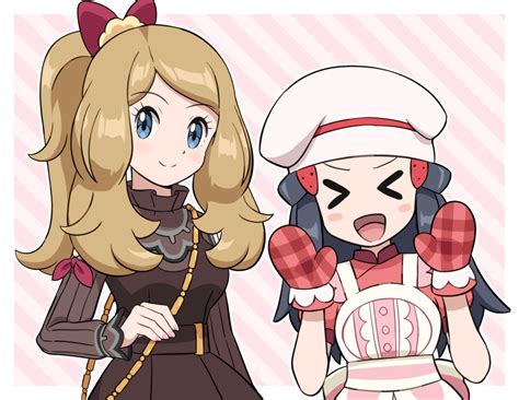 Dawn Serena Dawn And Serena Pokemon And 1 More Drawn By Pokemoa