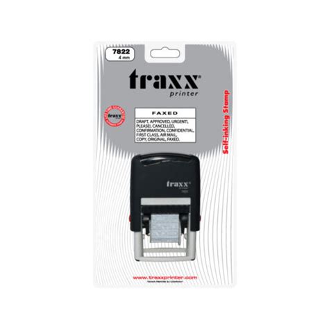 7822 Αυτομελανούμενη σφραγίδα με 12 τίτλους Ελληνική 🇬🇷 Traxx Printer