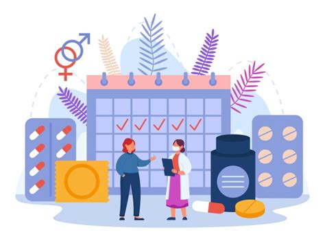 Reproductive Health Set Pregnancy Monitoring Vector Image