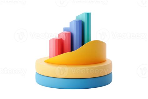 A Colorful 3d Bar Chart Representation Showing Various Heights Symbolizing Data Analysis And