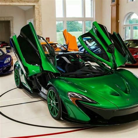 Candy Apple Green Mclaren Supercar Collection Green Chrome Sports Car