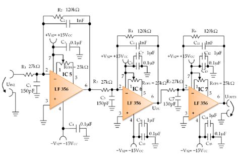 Electronic Scheme Of The Common Mode Output Amplifier Electronic Module