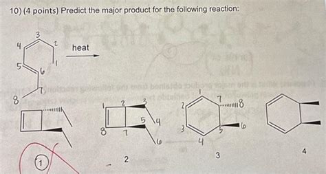 Solved Predict The Major Profuct For The Following Reaction