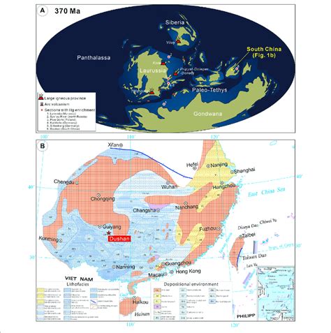 A Paleogeographic Reconstruction Of The Late Devonian 370 Ma The