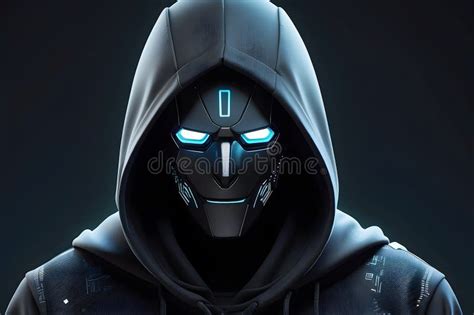 a concept of ai robot hacking the digital technology stock image